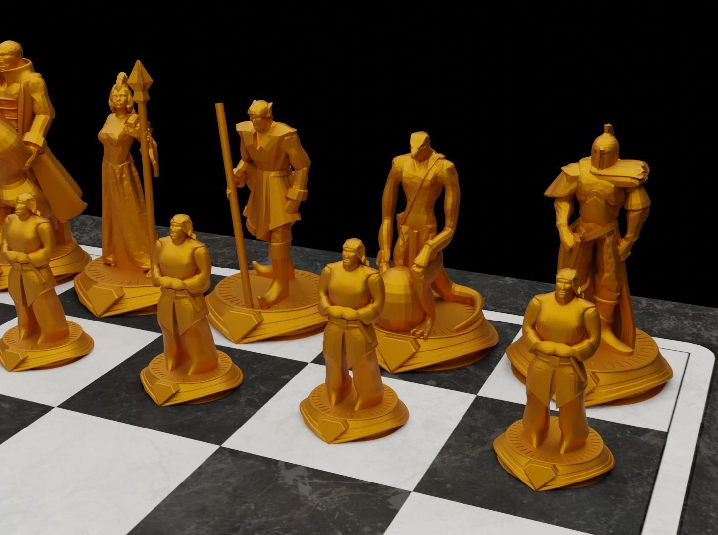 Crusader Chess Pieces _ Medieval times crusade chess pieces – SCLH