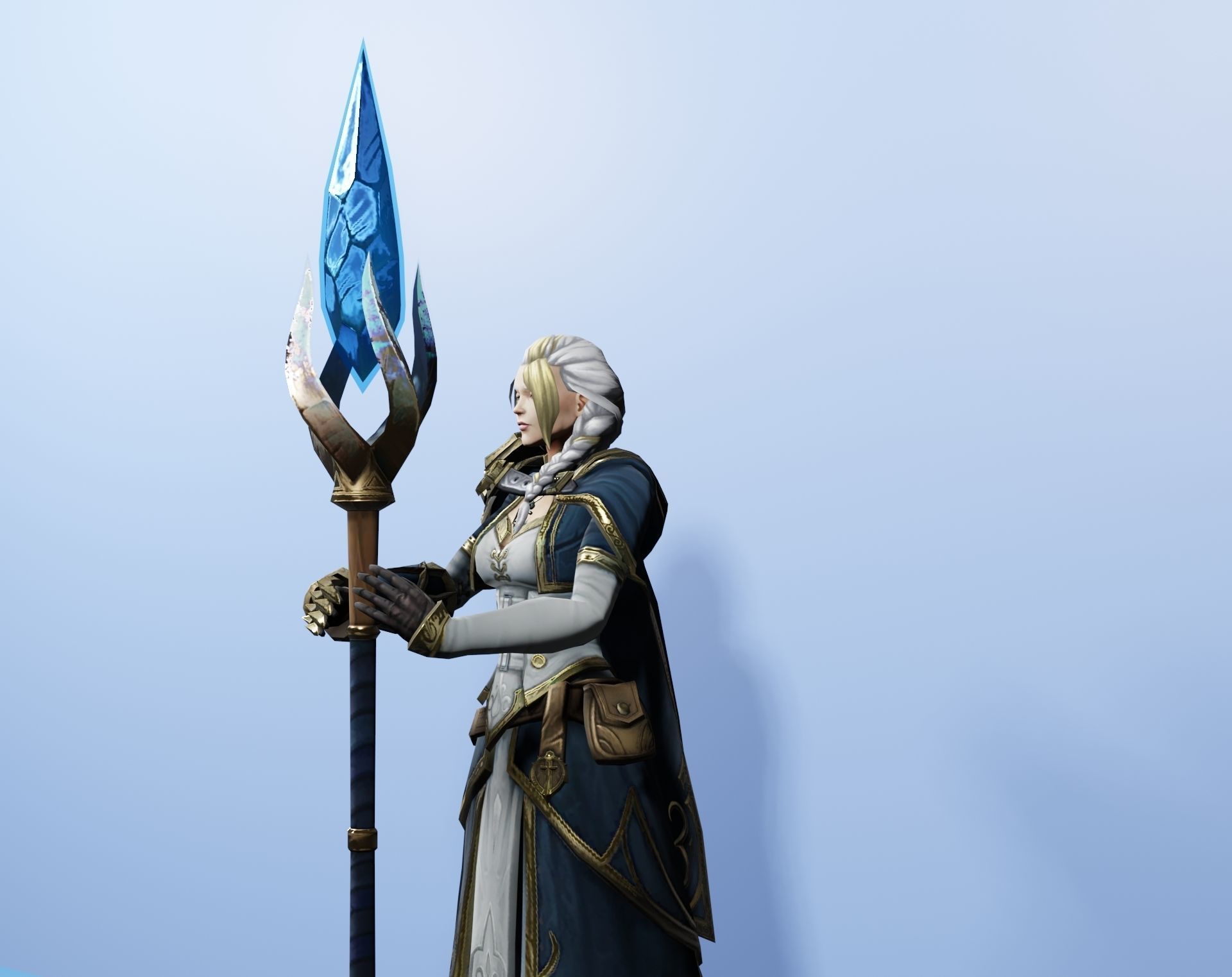 jaina zipbag 3D model animated rigged | CGTrader