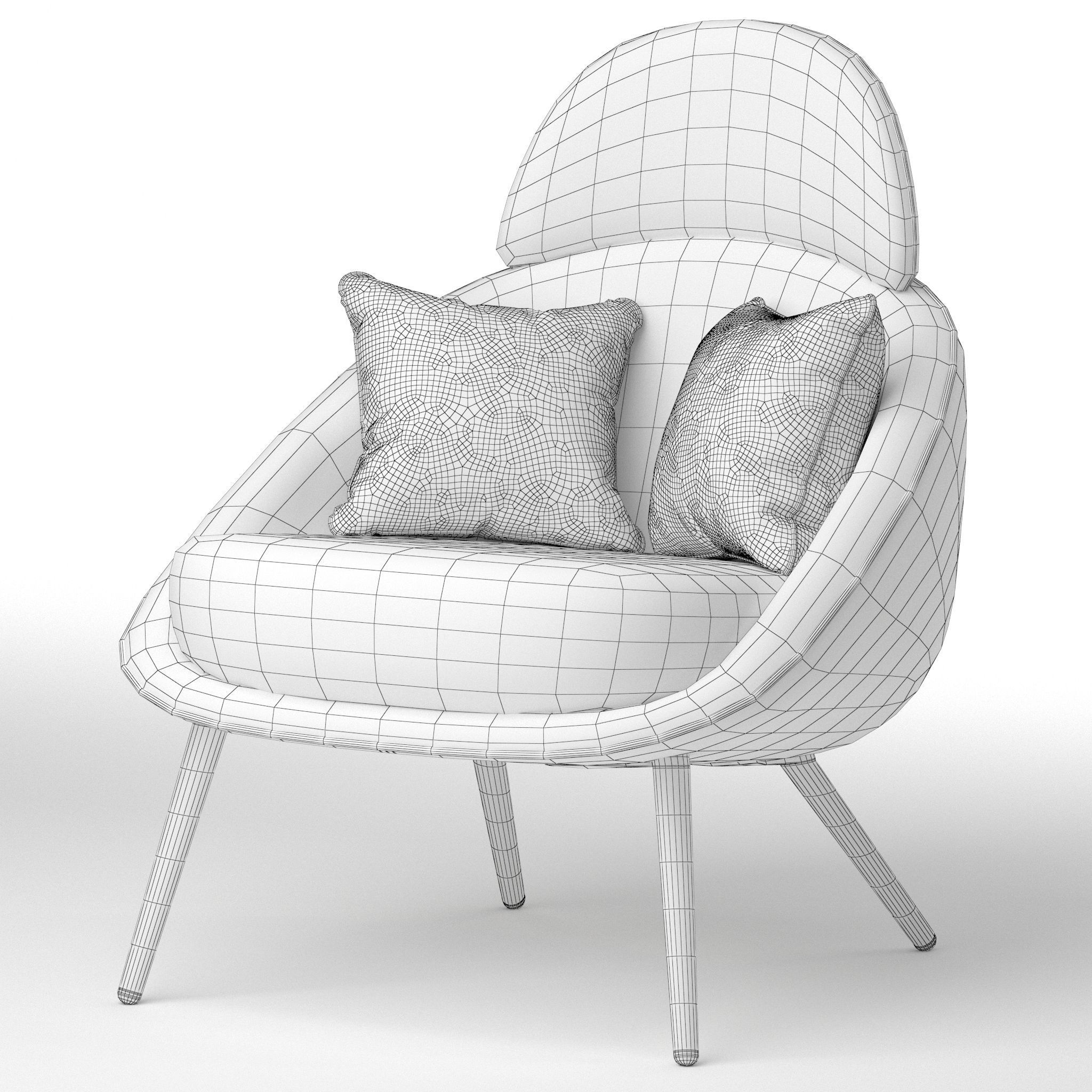 Merry Accent Chair 3D model | CGTrader
