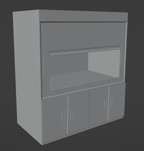 3D model Low Poly Fume Hood VR / AR / low-poly | CGTrader