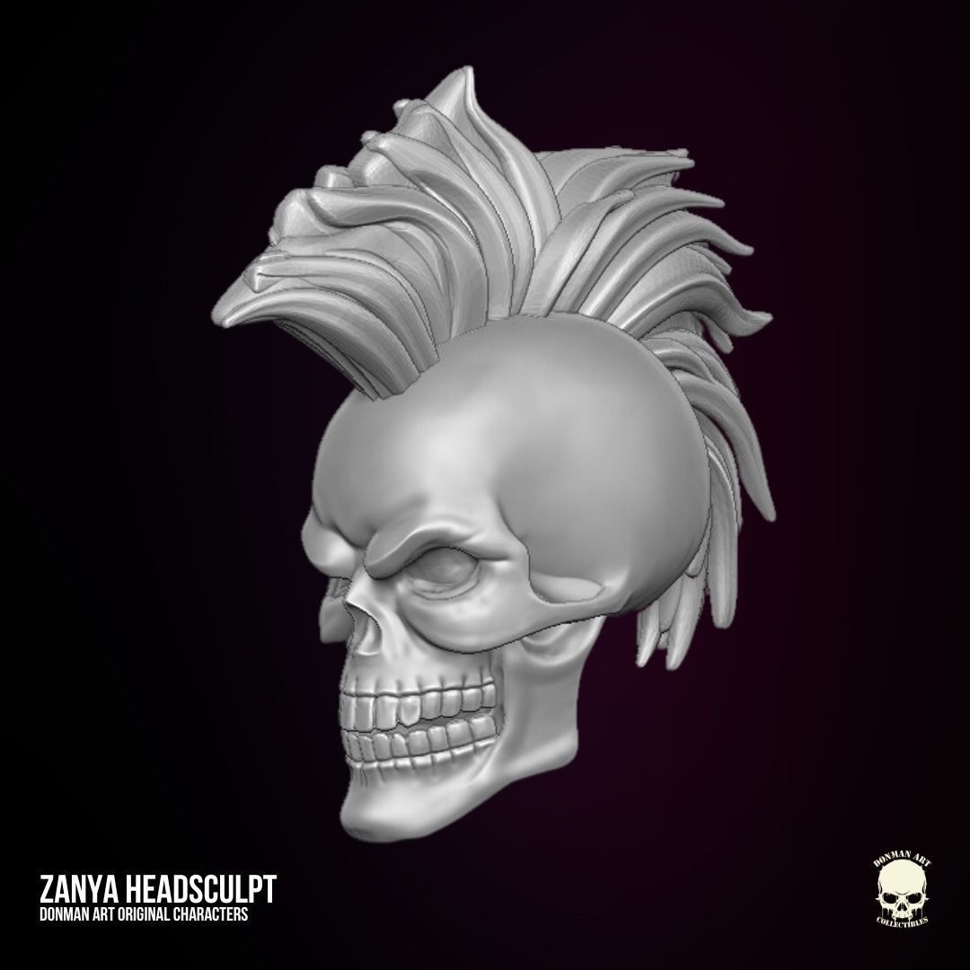 Skull Riot Head 3D printable File 3D model 3D printable | CGTrader