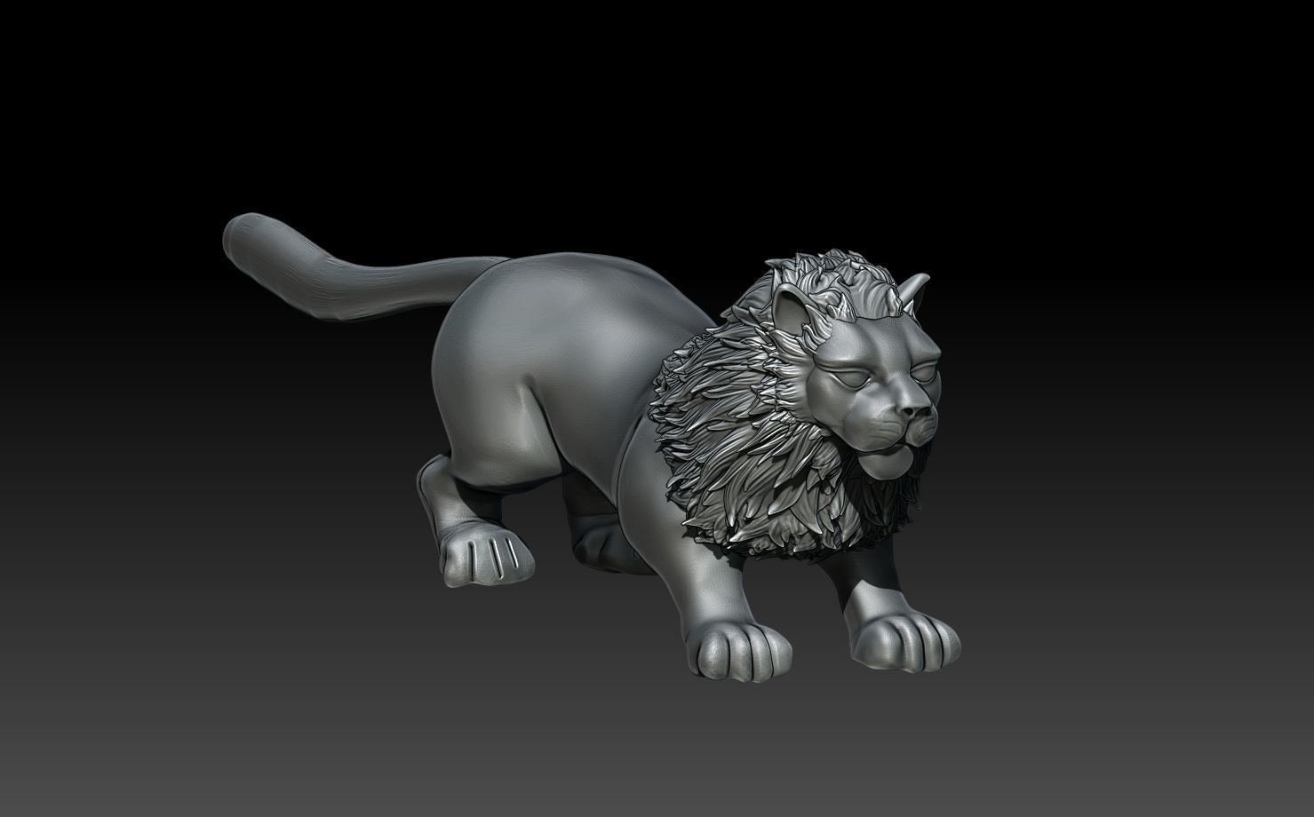 LION MODEL 3D model 3D printable | CGTrader