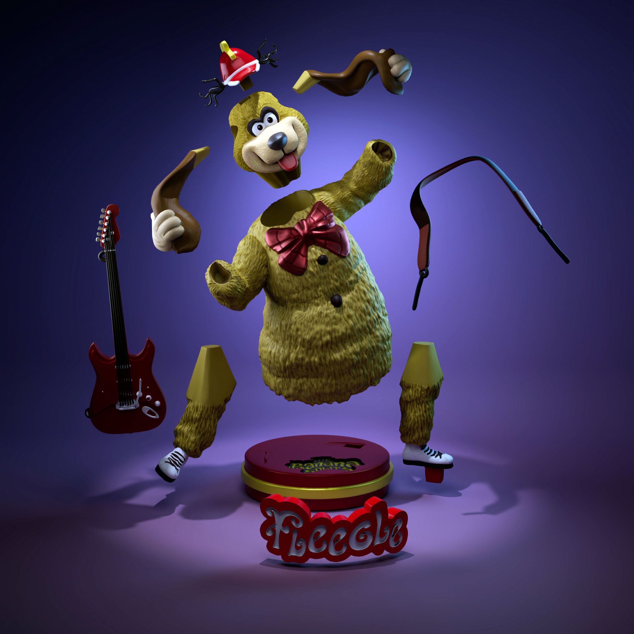 Fleegle - The Banana Splits 3D model 3D printable | CGTrader