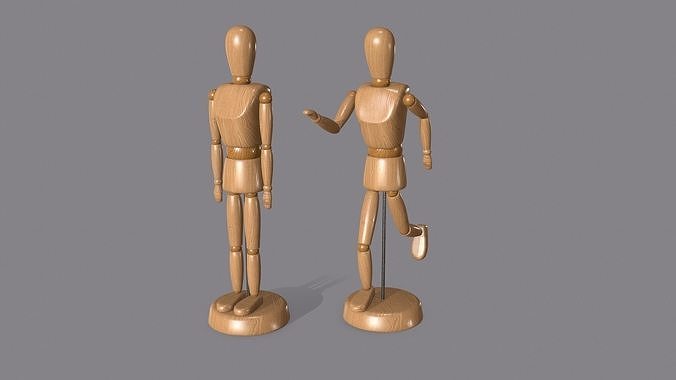 3D model Wooden Dummy VR / AR / low-poly | CGTrader