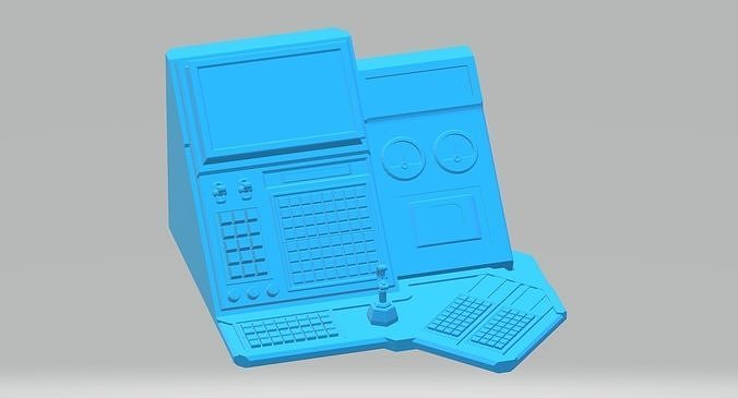 Sci-fi Console 3D model 3D printable | CGTrader