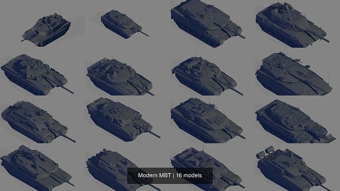 Modern MBT 3D Model Collection | CGTrader