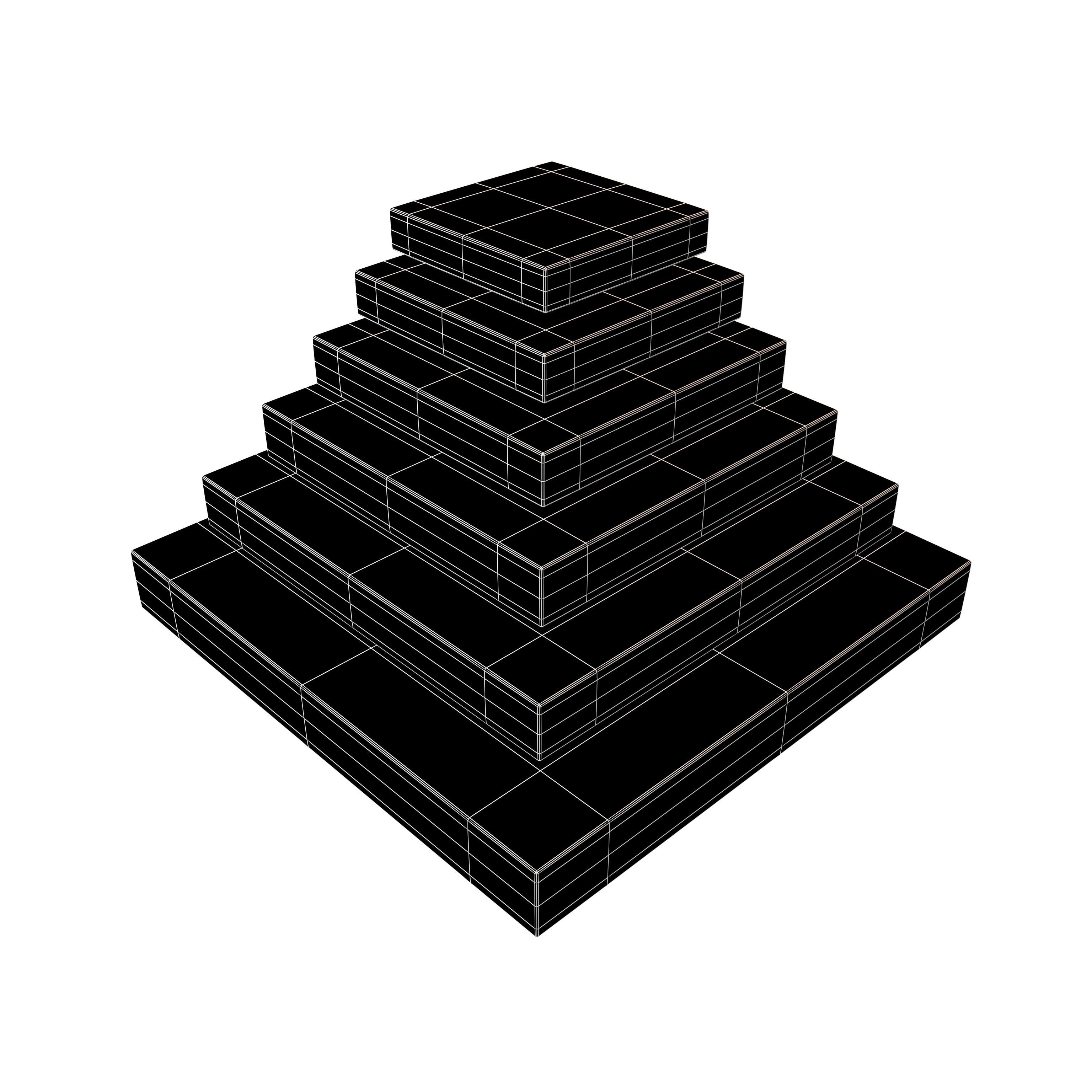 3D model Layer Pyramid v2 001 VR / AR / low-poly | CGTrader