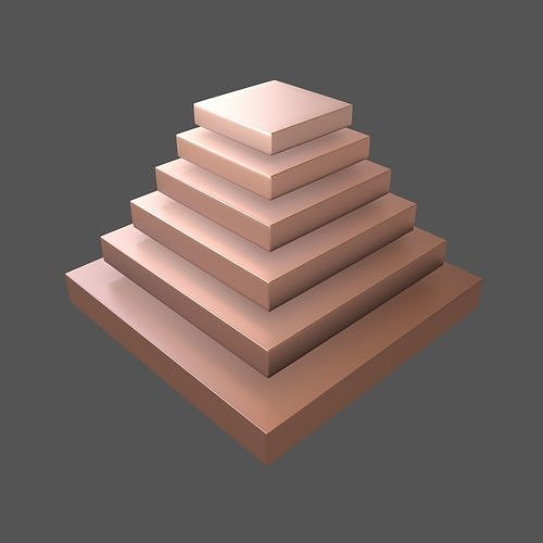 3D model Layer Pyramid v2 005 VR / AR / low-poly | CGTrader