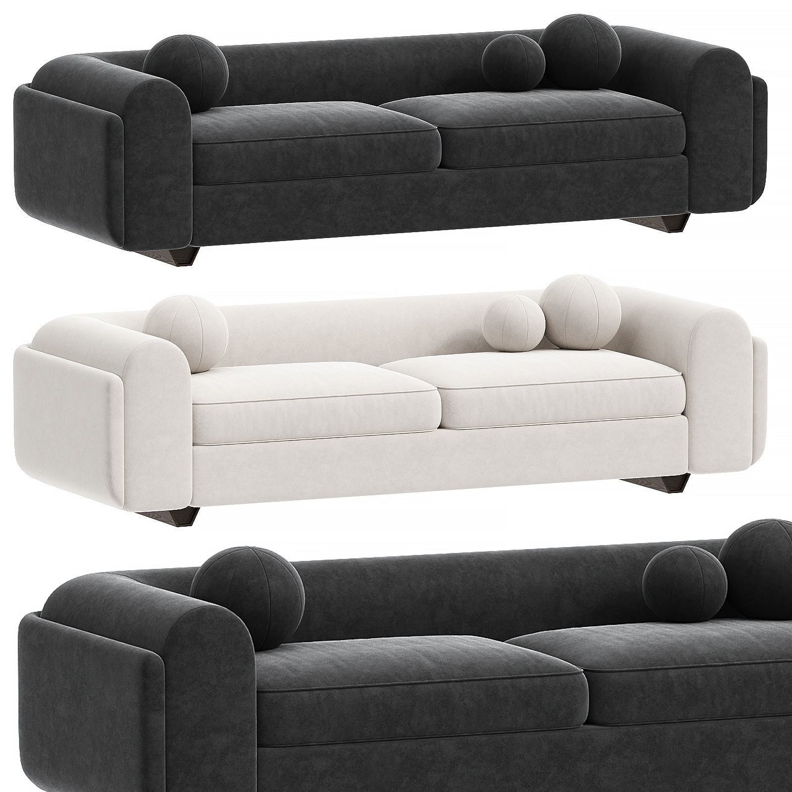 CHARLOTTE BILTGEN Eileen Sofa 3D model | CGTrader