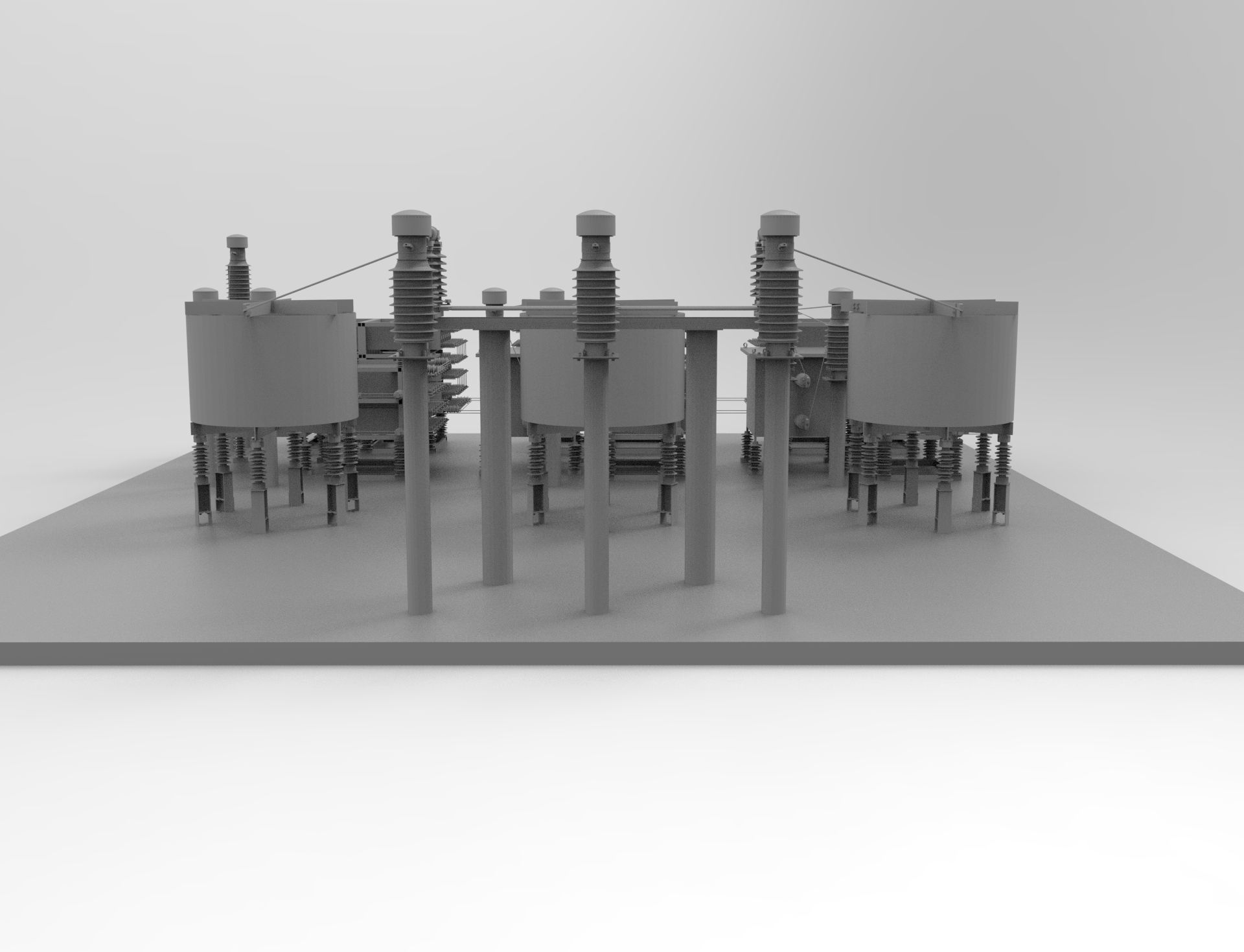 Capacitor Bank Layout 3D model 3D printable | CGTrader