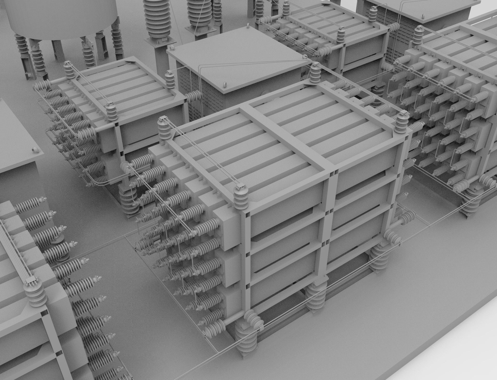 Capacitor Bank Layout 3D model 3D printable | CGTrader