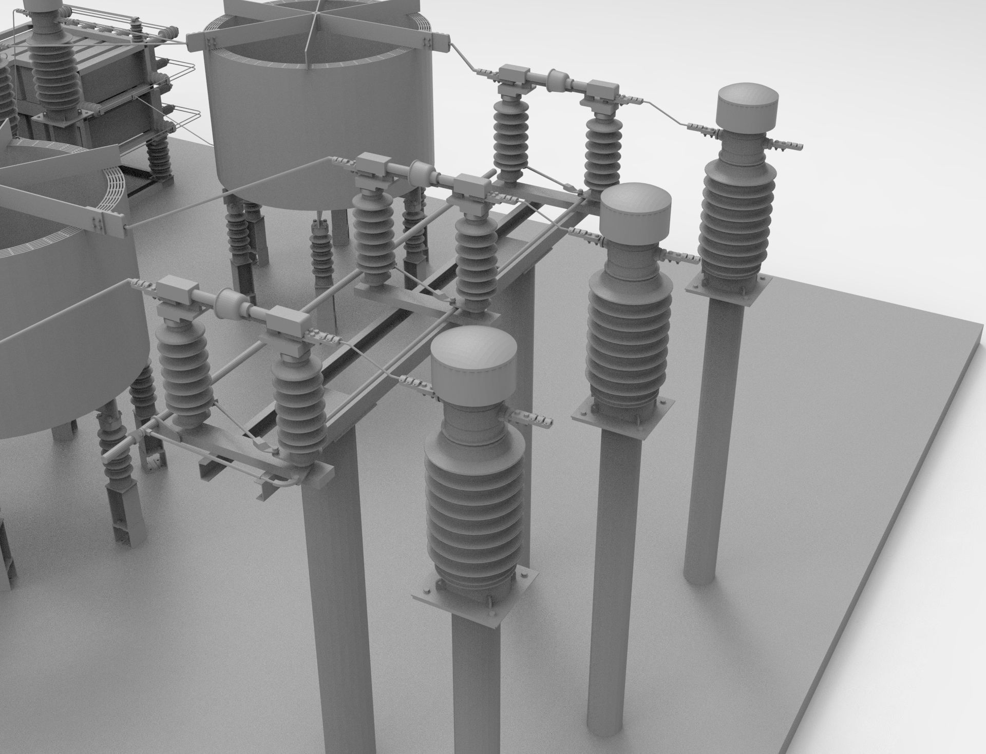 Capacitor Bank Layout 3D model 3D printable | CGTrader