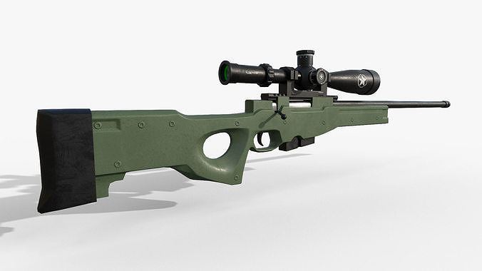 AWM Sniper Rifle 3D model | CGTrader