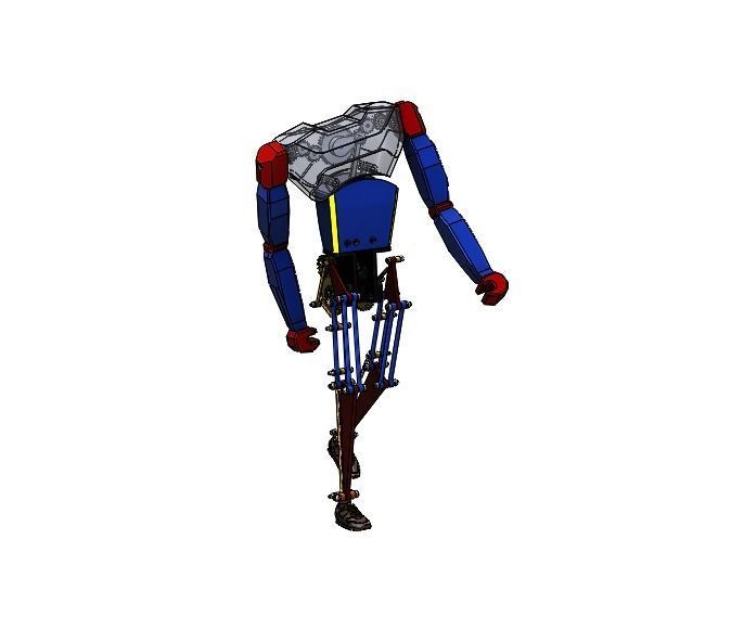 Humanoid Model - Walking Performance 3D model 3D printable | CGTrader