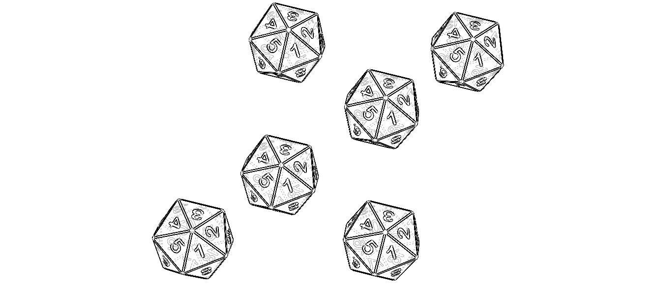 20 Sided Game Dice 6 Colors 3D model 3D printable | CGTrader