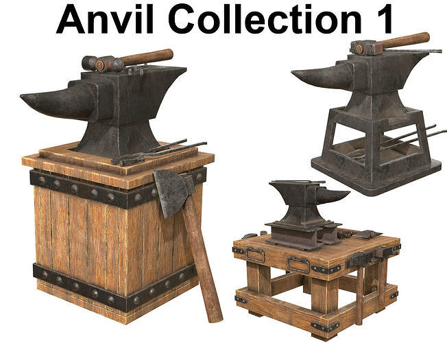 Anvil Collection 1 VR / AR / low-poly | CGTrader