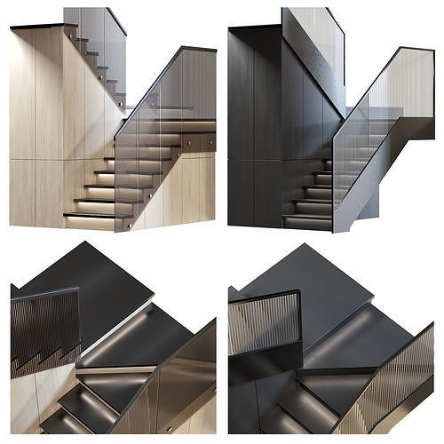 Stair modern 3 3D model | CGTrader