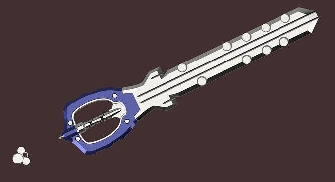 Kingdom Hearts 3 - Riku Braveheart keyblade 3D model 3D printable ...