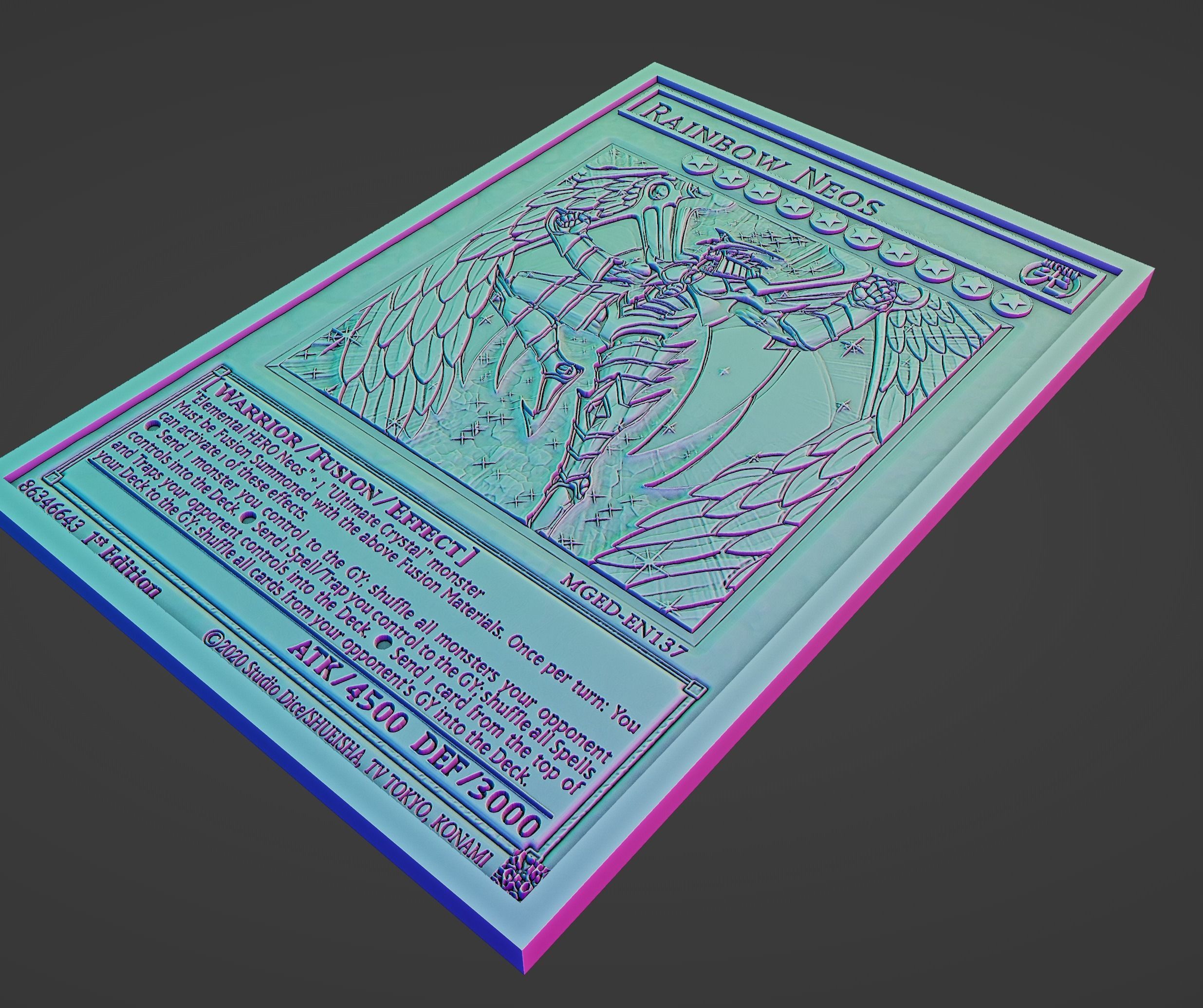 RAINBOW NEOS - YUGIOH 3D model 3D printable | CGTrader