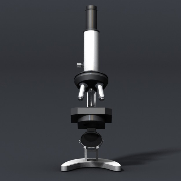 Microscope 3D model | CGTrader