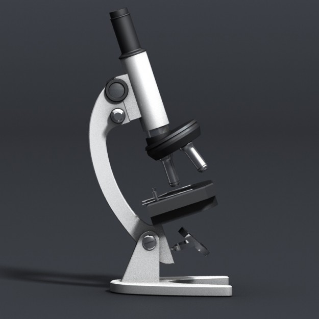 Microscope 3D model | CGTrader