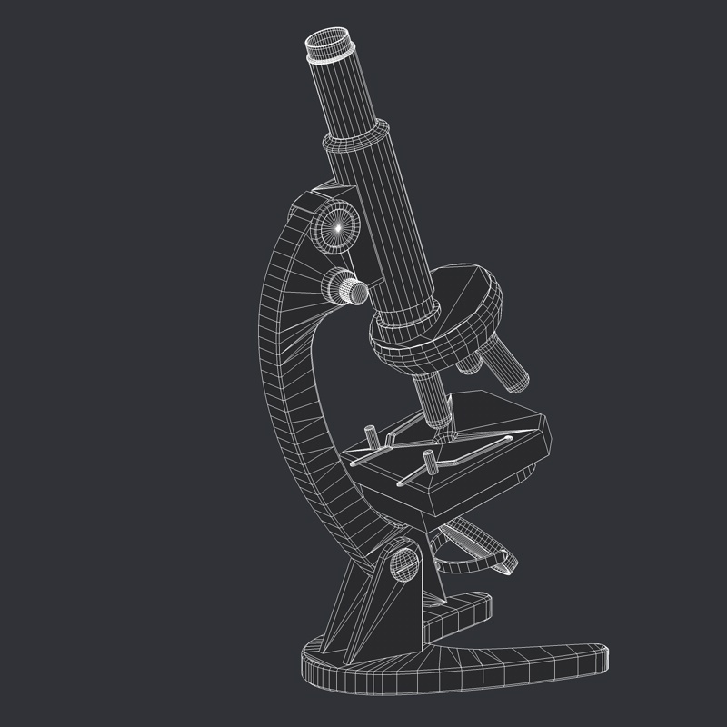 Microscope 3D model | CGTrader