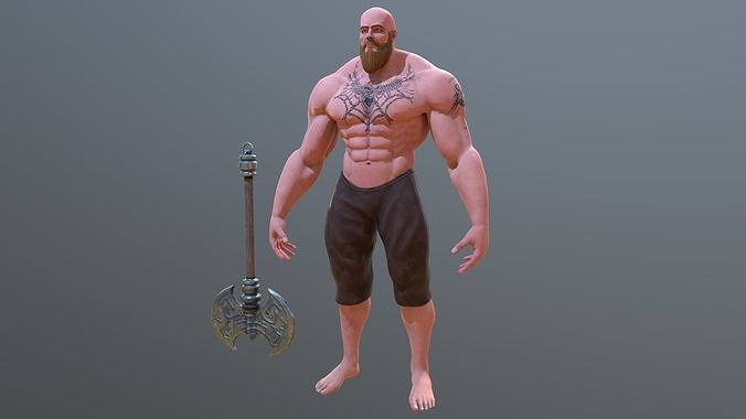 3D model big man VR / AR / low-poly | CGTrader