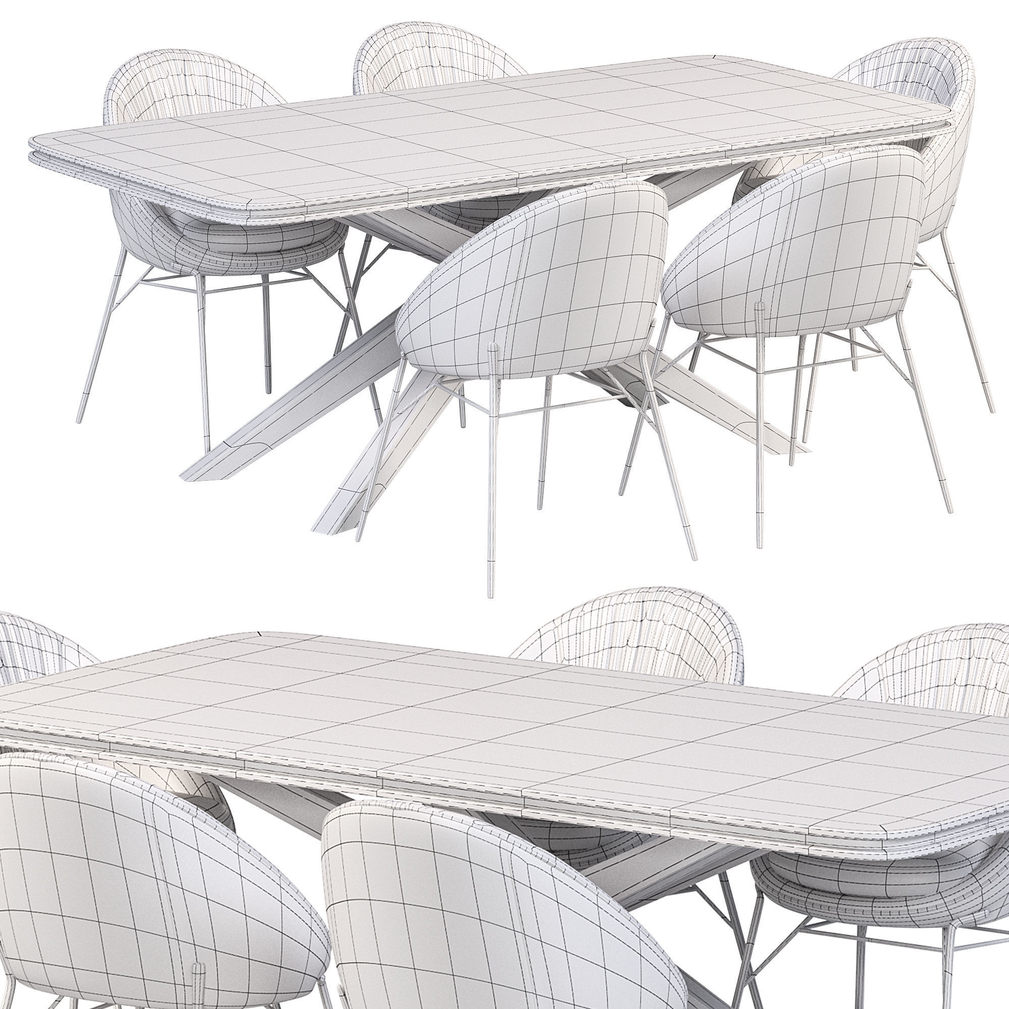 Reyna Dining table by Atmacha 3D model | CGTrader