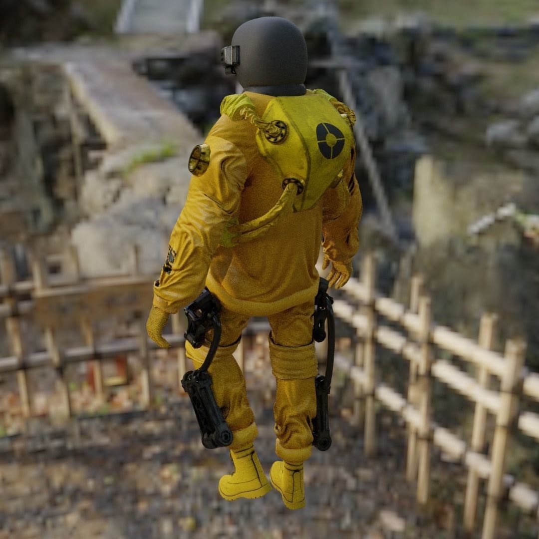3D model Space suit - Astro Biohazard unit 1 VR / AR / low-poly | CGTrader