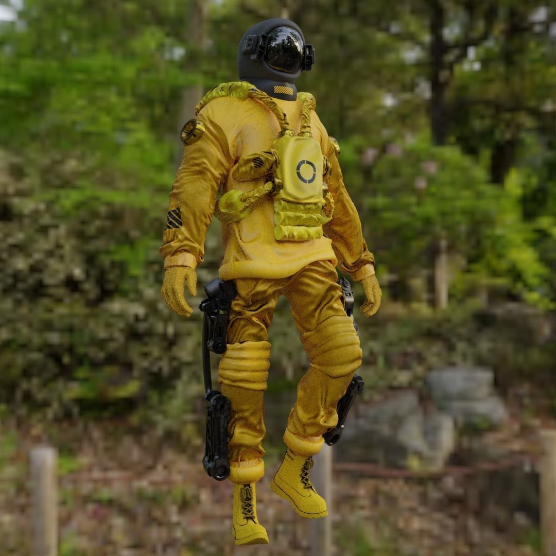 3D model Space suit - Astro Biohazard unit 1 VR / AR / low-poly | CGTrader