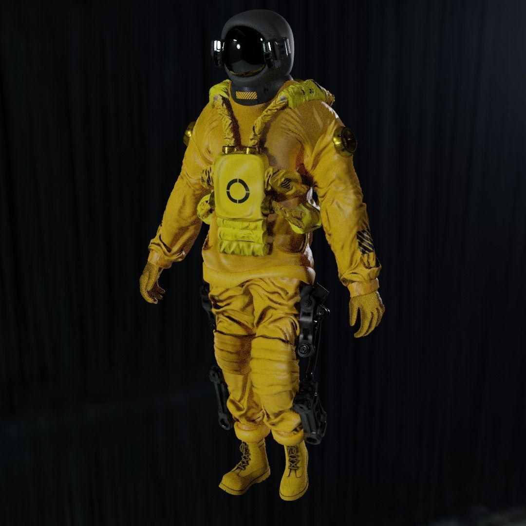 3D model Space suit - Astro Biohazard unit 1 VR / AR / low-poly | CGTrader