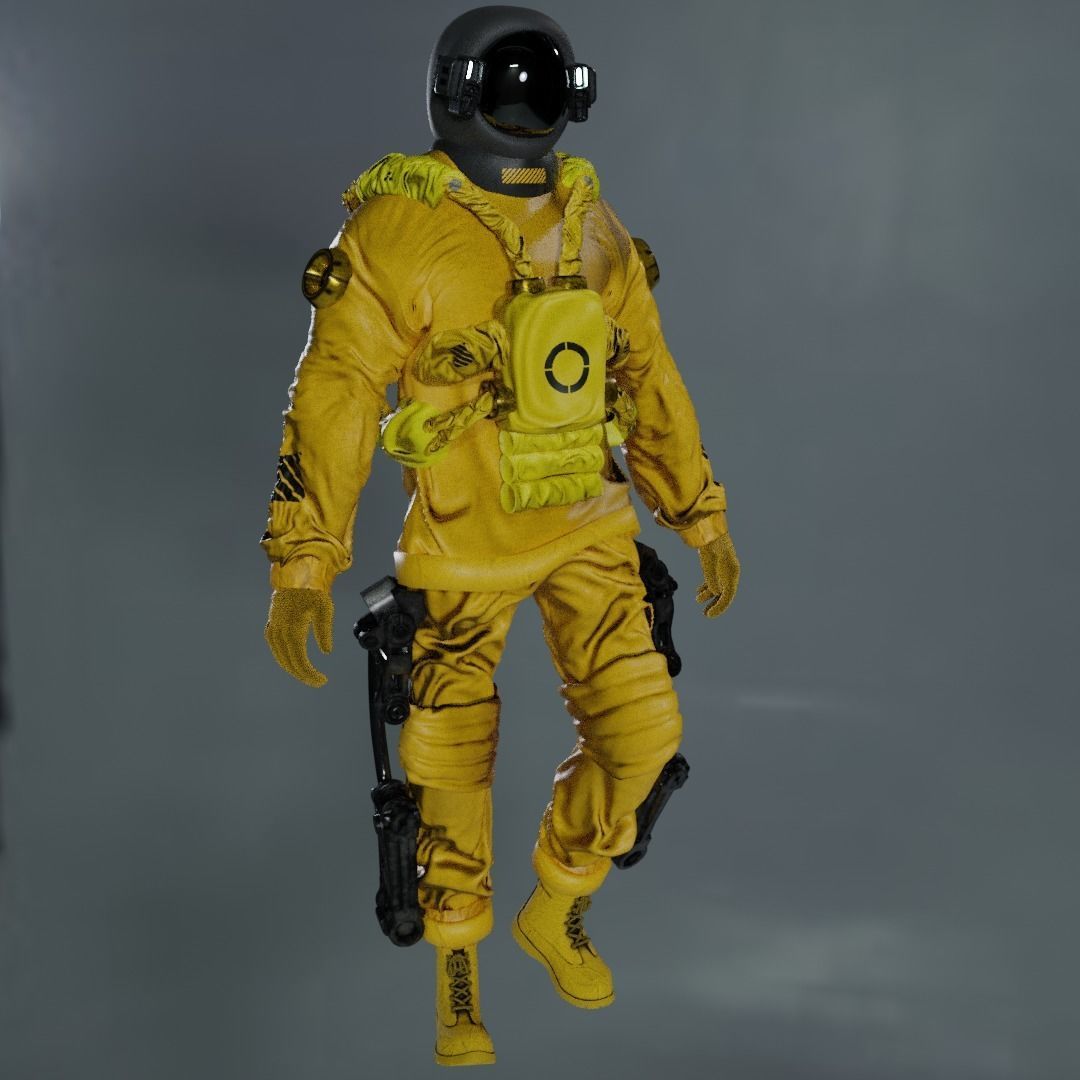 3D model Space suit - Astro Biohazard unit 1 VR / AR / low-poly | CGTrader