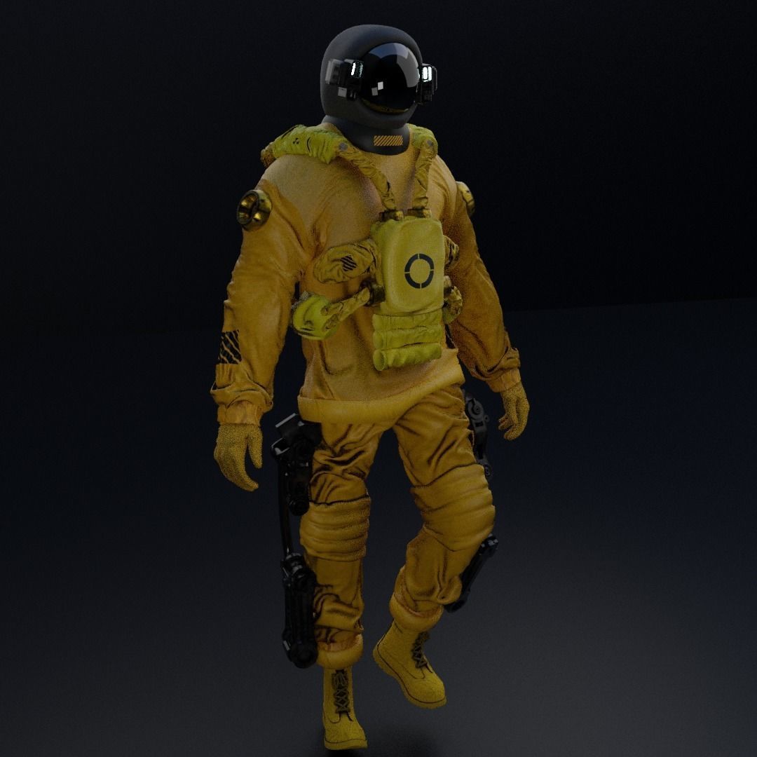 3D model Space suit - Astro Biohazard unit 1 VR / AR / low-poly | CGTrader