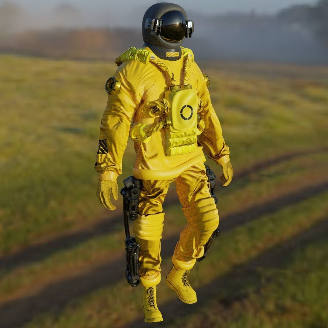 3D model Space suit - Astro Biohazard unit 1 VR / AR / low-poly | CGTrader