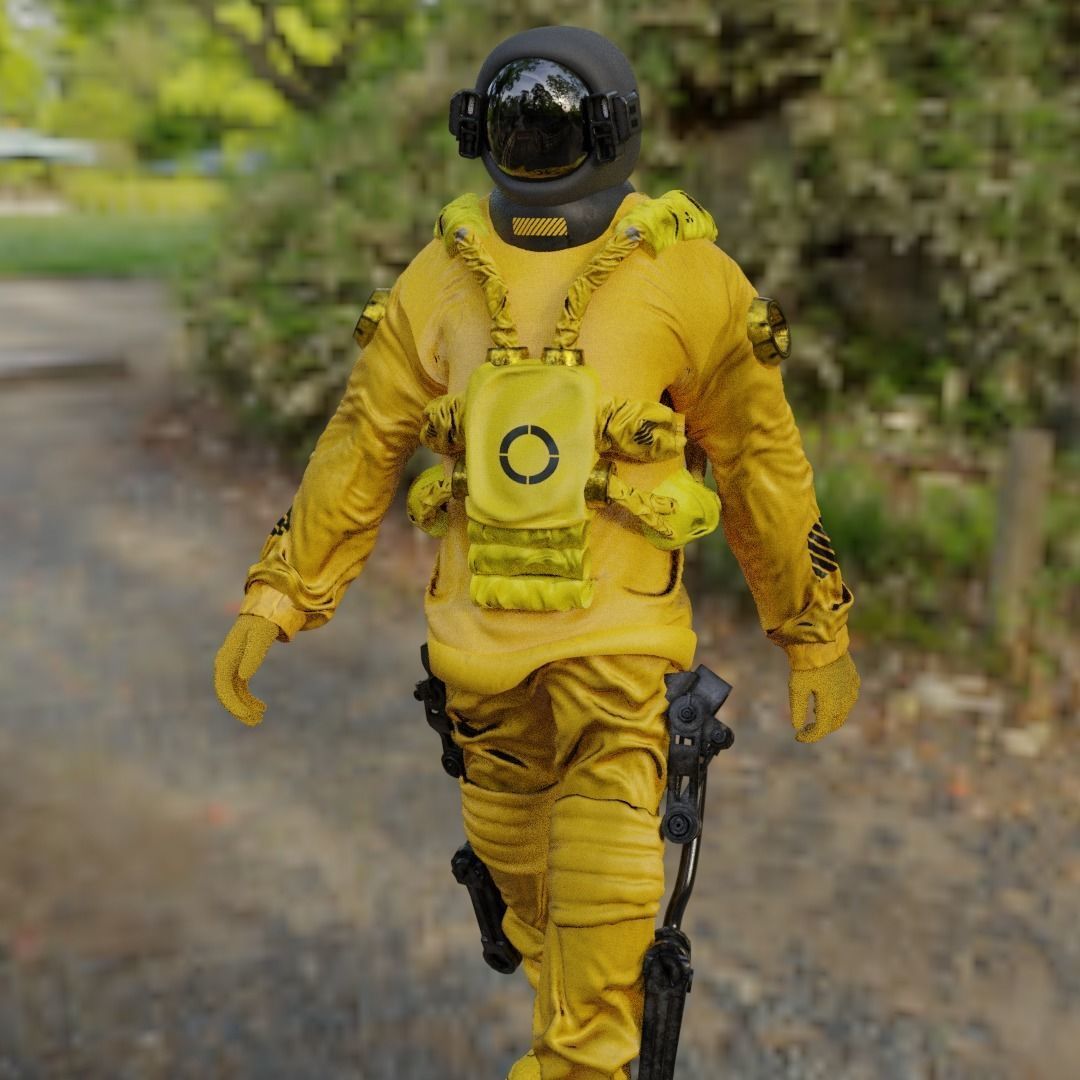 3D model Space suit - Astro Biohazard unit 1 VR / AR / low-poly | CGTrader