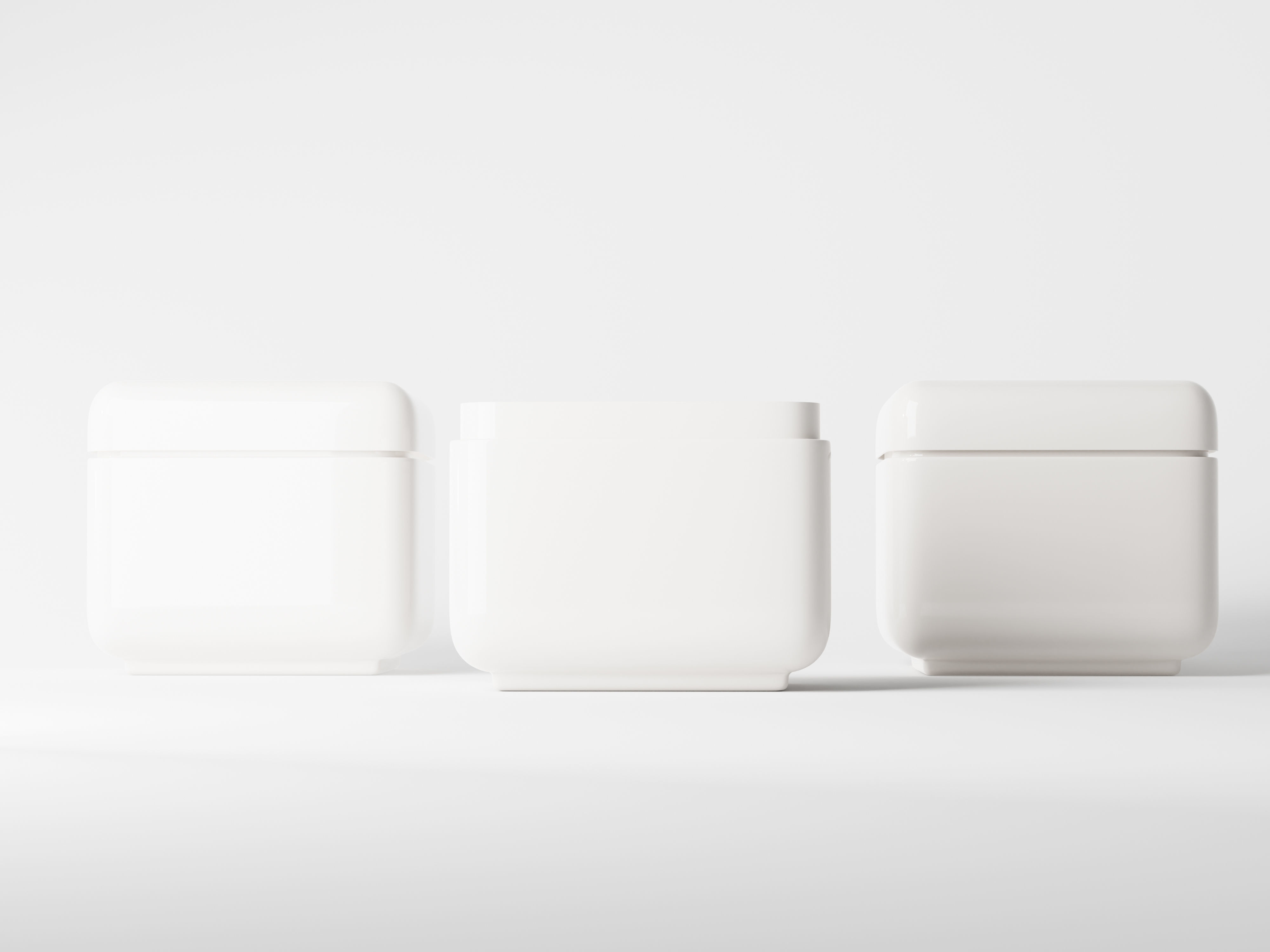 3D model Cube Jar for Cosmetic Packaging VR / AR / low-poly | CGTrader