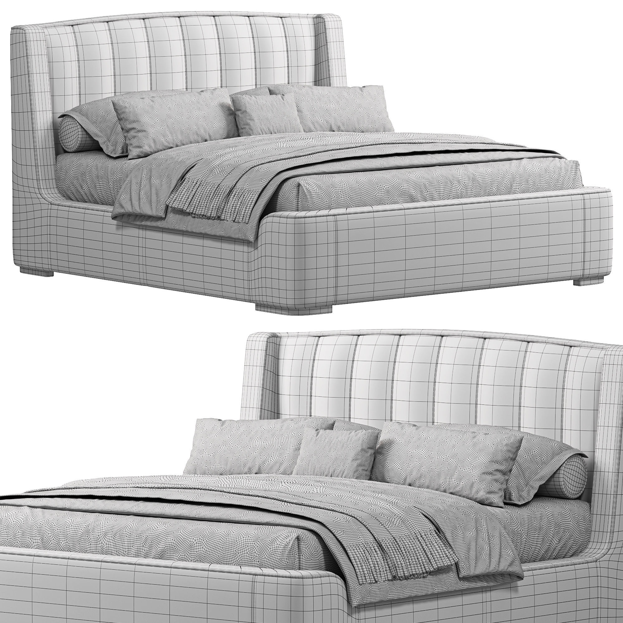 ZAFFIRO Bed By Stels 3D model | CGTrader