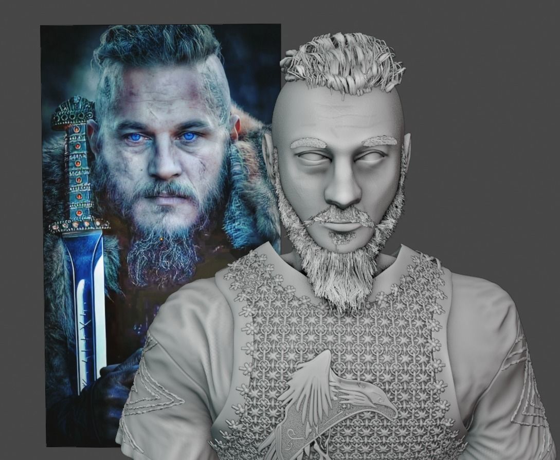 3D model ragnar lothbrok VR / AR / low-poly | CGTrader