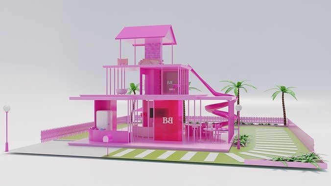 Barbie dream house 3D model | CGTrader