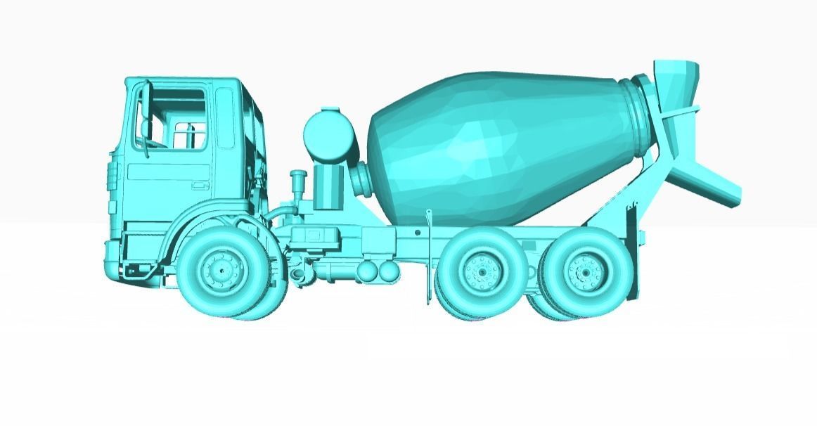 Roman Cement Truck 3D model 3D printable | CGTrader