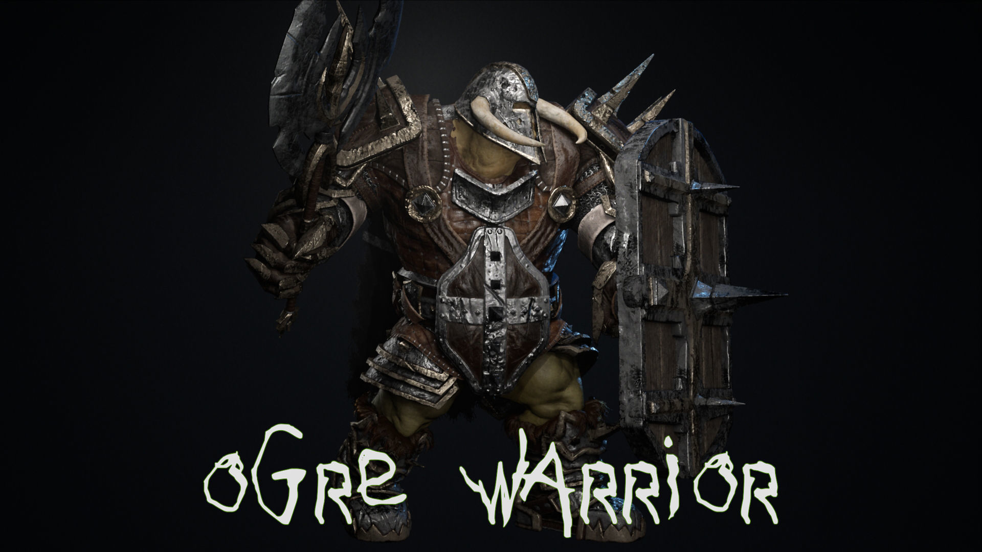 3D model Ogre Warrior VR / AR / low-poly | CGTrader