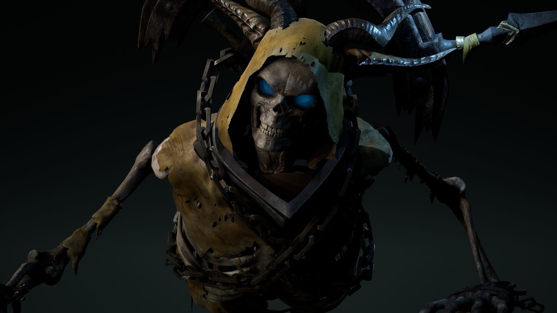 3D model Skeleton Boss VR / AR / low-poly | CGTrader