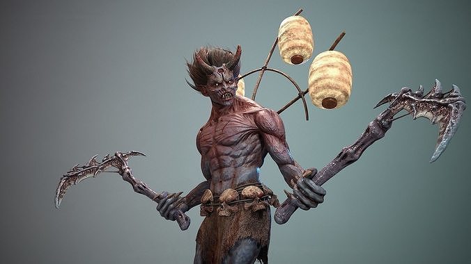 3D model God Demon 03 VR / AR / low-poly | CGTrader