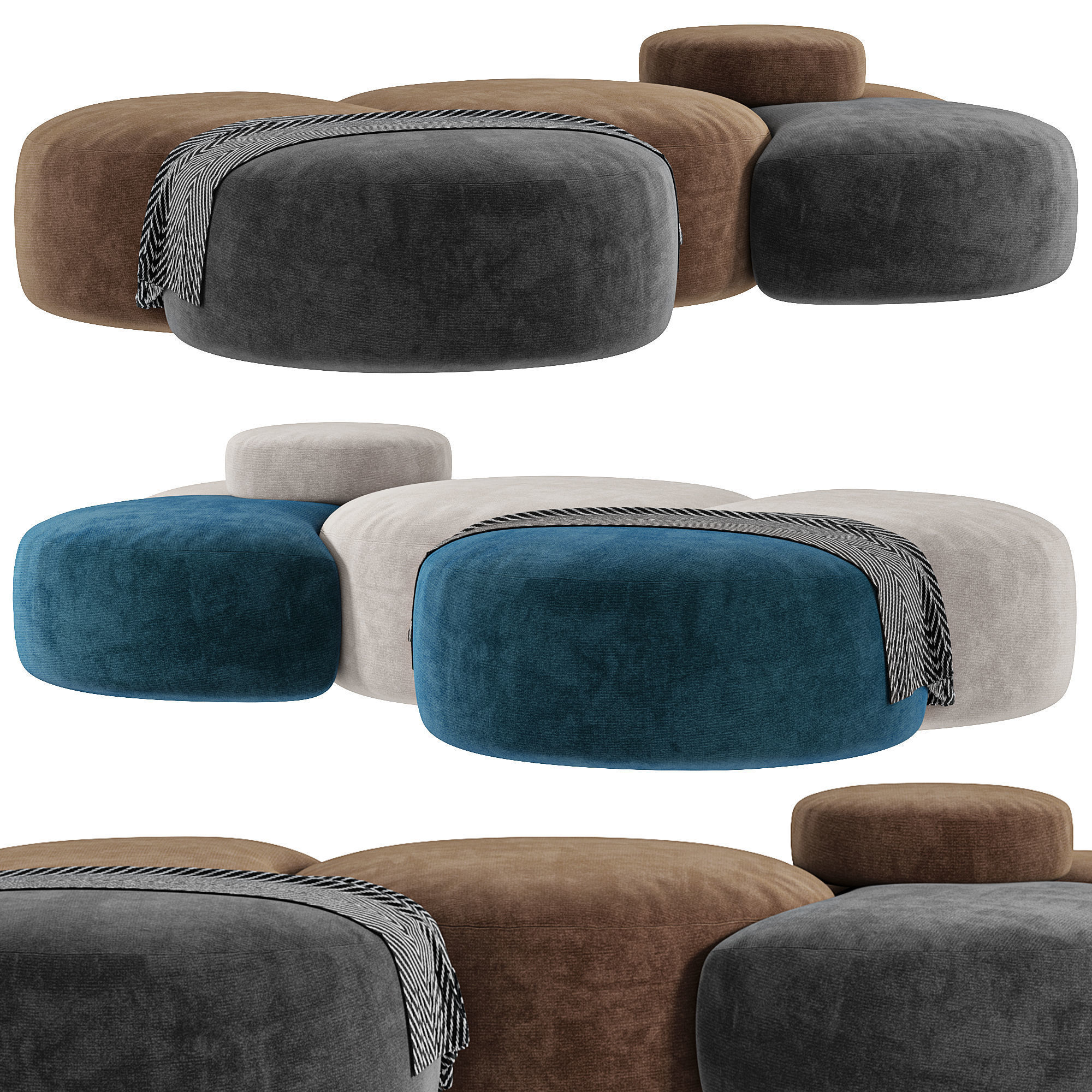 Pasticca Sofa By Living Collection 3D model | CGTrader