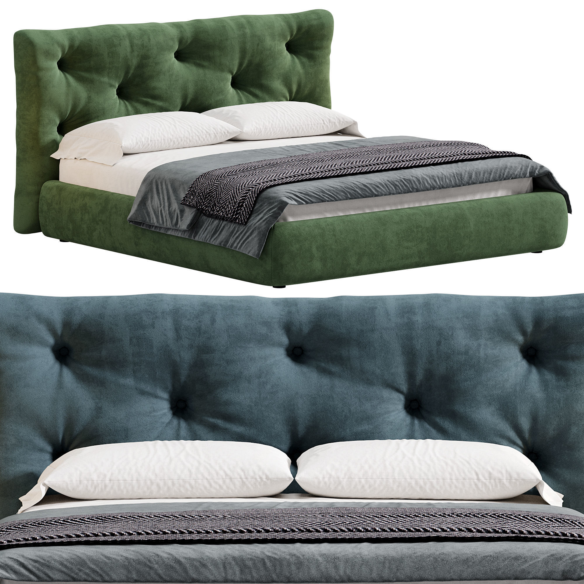 MODO BED BY NOVAMOBILI 3D model | CGTrader