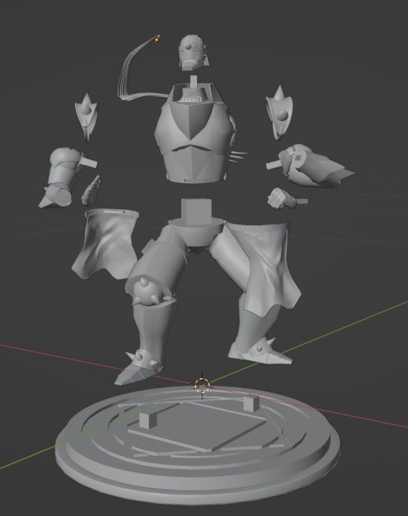 ALPHONSE ELRIC FROM ANIME FULLMETAL ALCHEMIST 3D model 3D printable ...