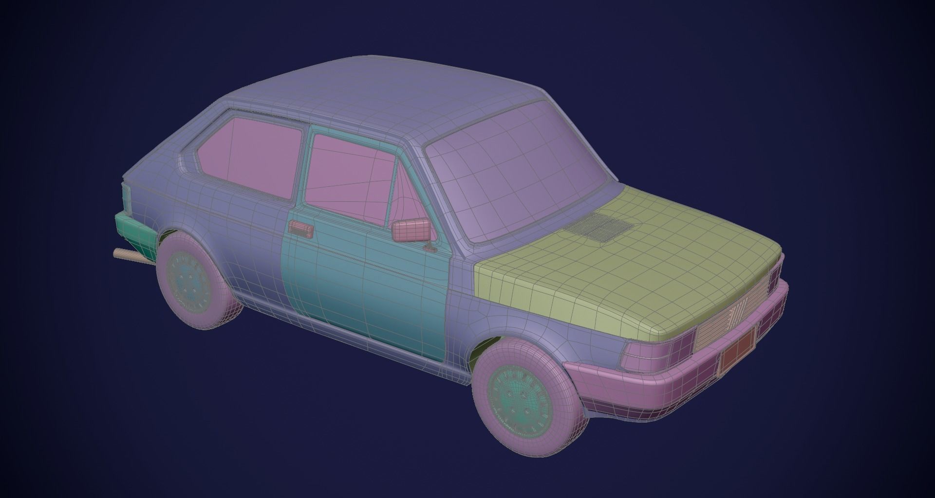 Fiat 147 car 3D model | CGTrader