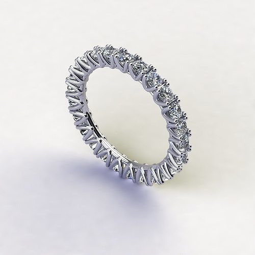Eternity ring with diamonds 3D model | CGTrader