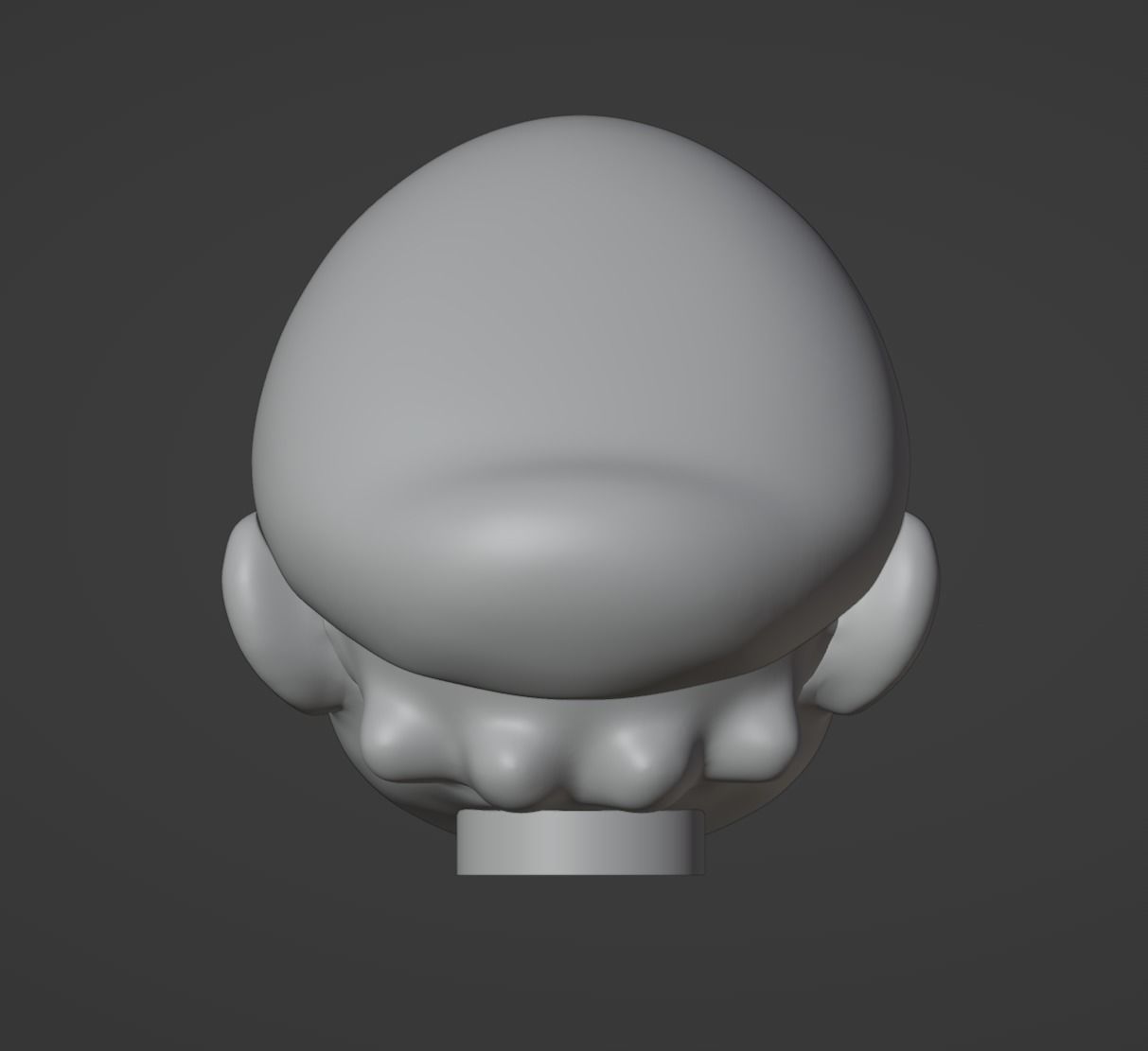 Super Mario Nintendo Head Figure Bust no Texture and Materials 3D model ...
