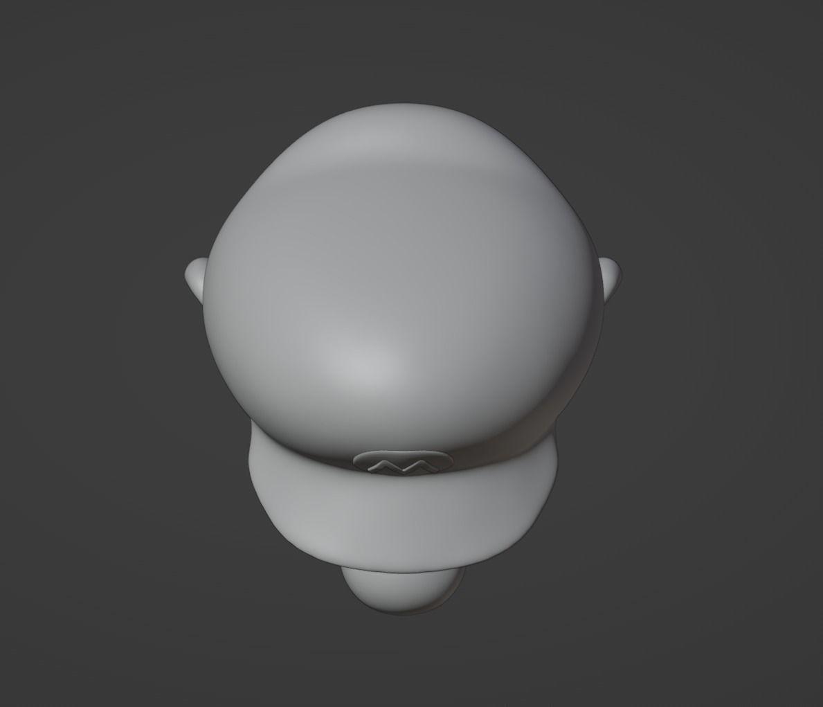 Super Mario Nintendo Head Figure Bust no Texture and Materials 3D model ...